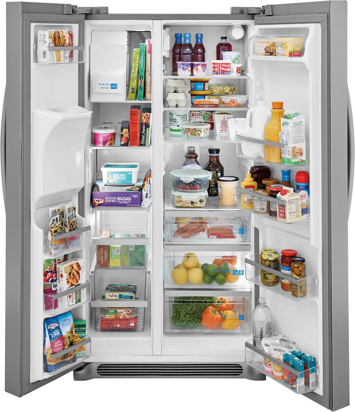 Frigidaire Gallery - GRSS2652AF - 26 Cu. Ft. 36" Standard Depth Side by ...