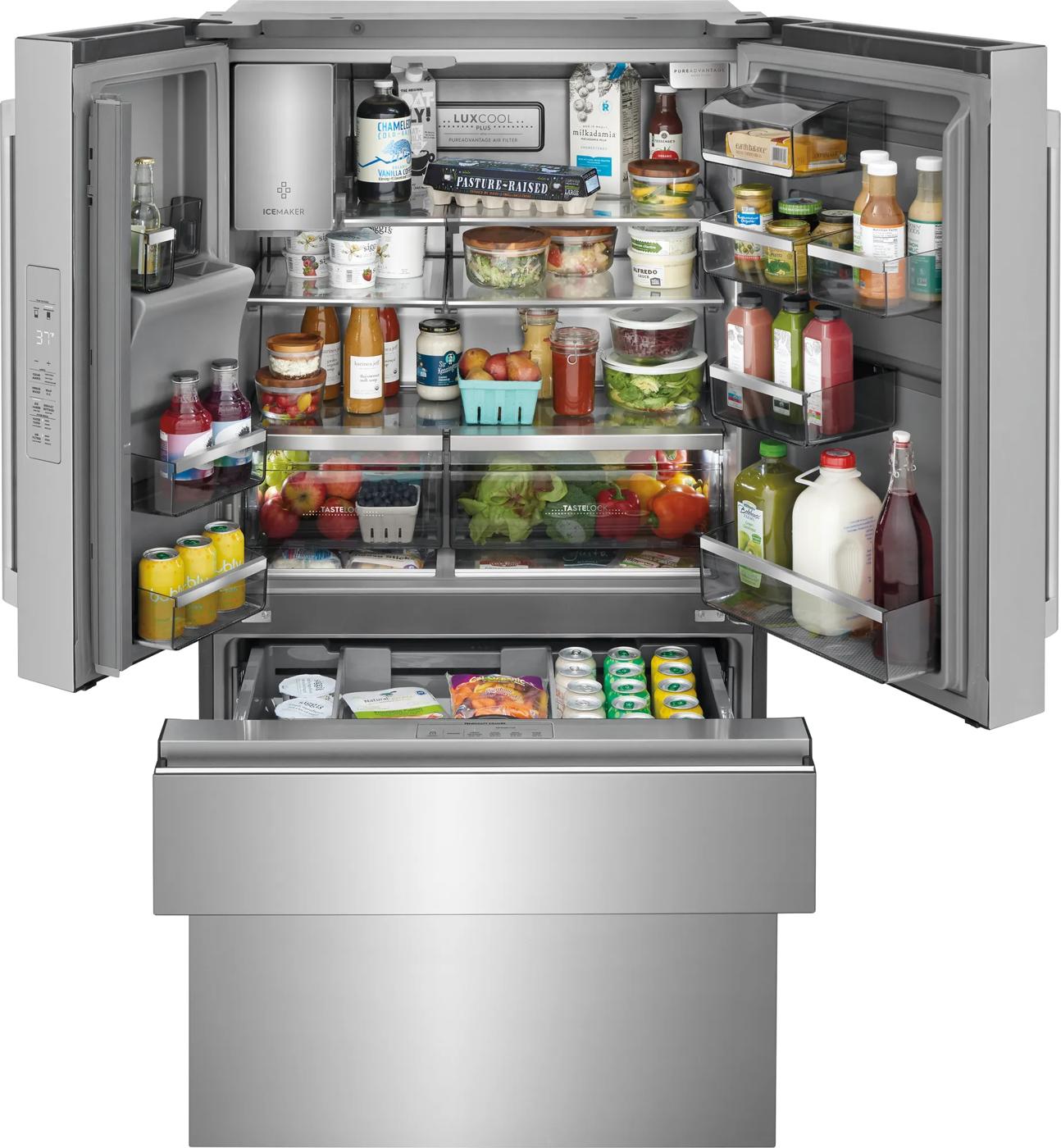 Electrolux - ERMC2295AS - 21 Cu. Ft. Counter-Depth French Door ...
