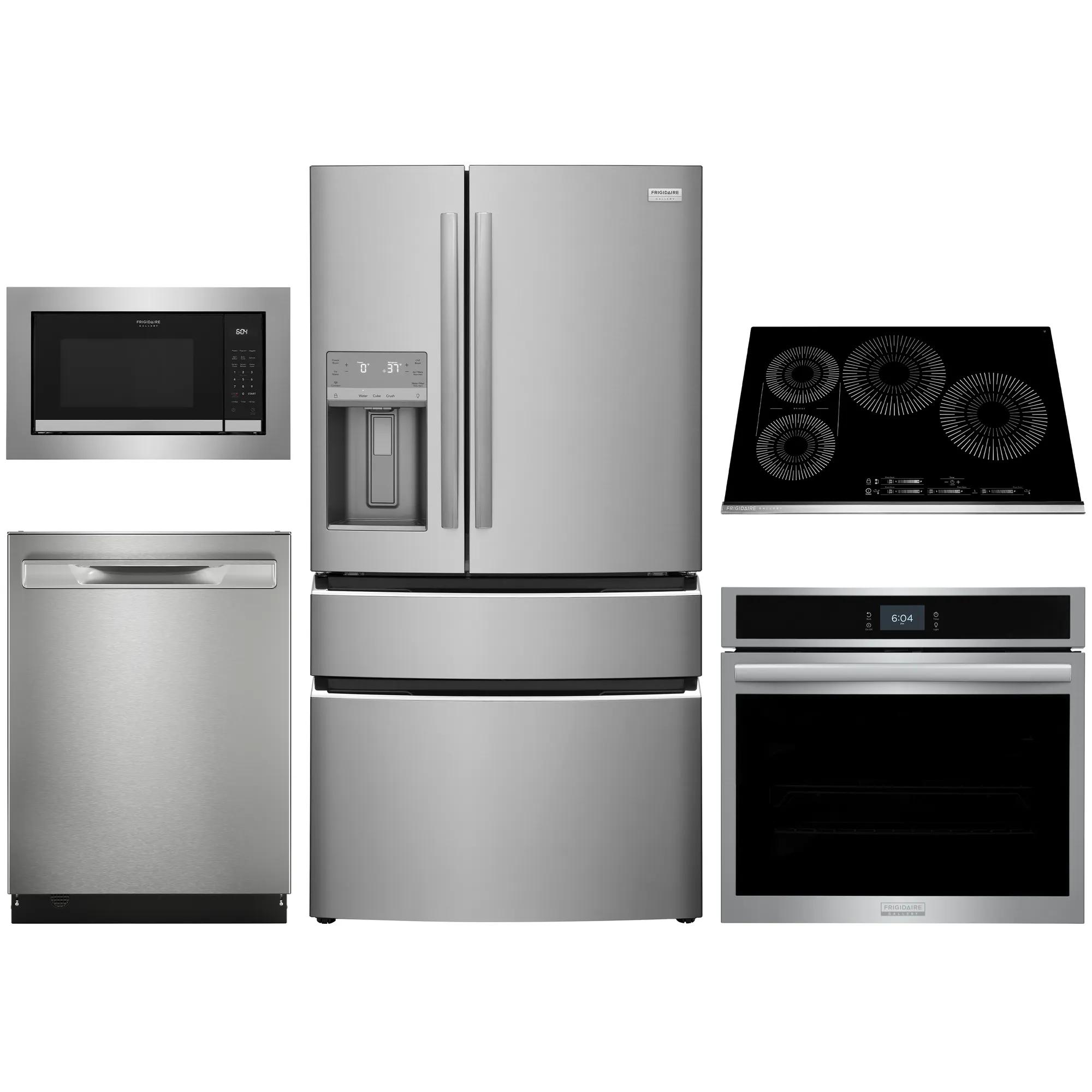 6 Piece Stainless Steel Gallery Package with Counter-Depth French Door ...